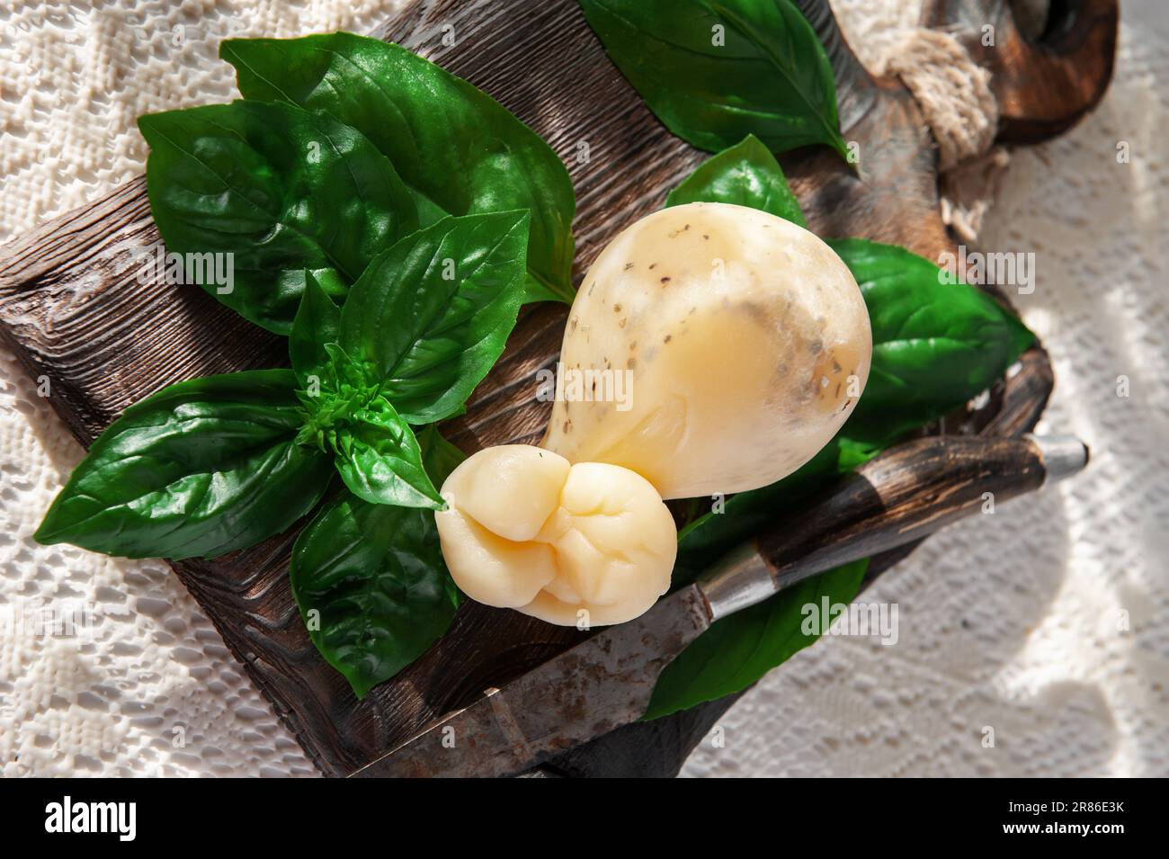scamorza, Pasta Filata, Italian cheeses collection, smoked scamorza ...