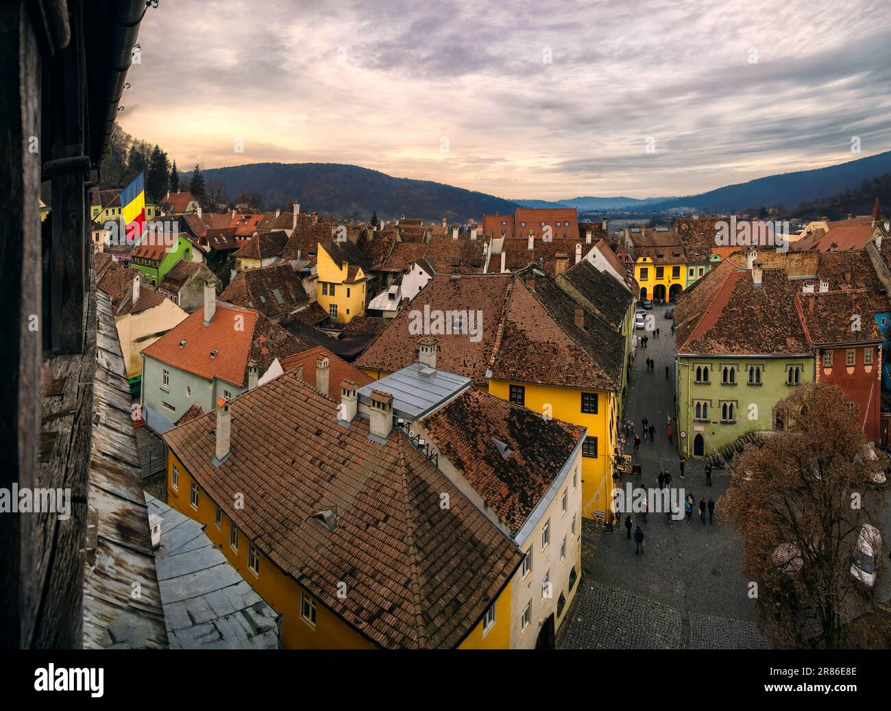 An aerial view of the stunning architecture of the historic skyline of ...