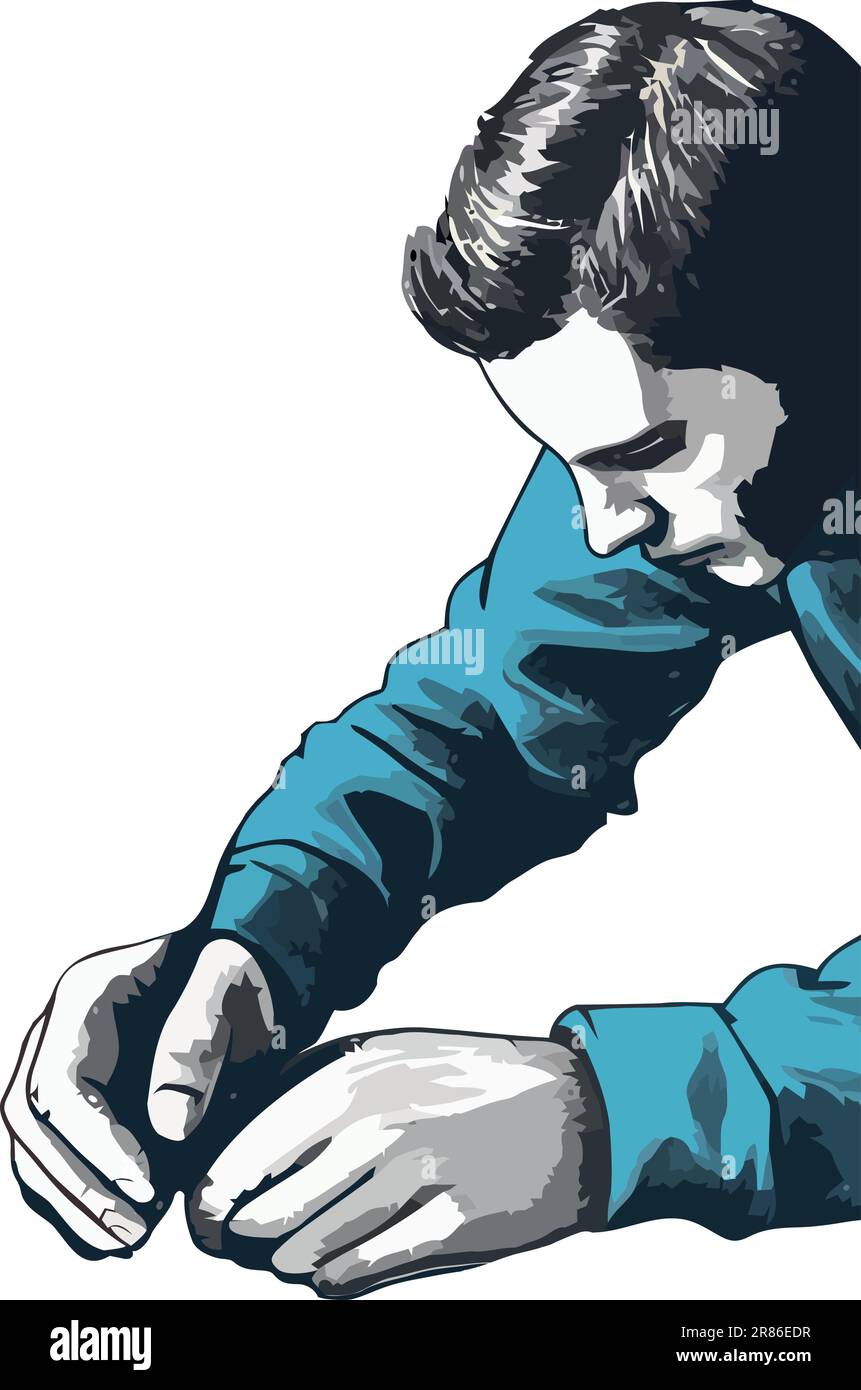 Adult man thinking expression Stock Vector Image & Art - Alamy