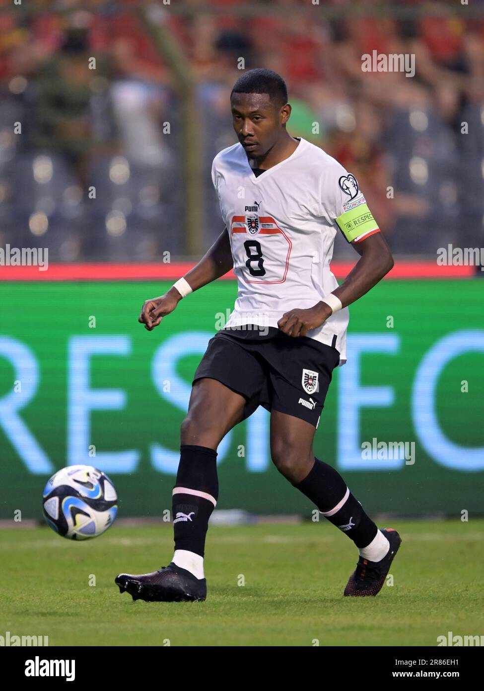 BRUSSELS - David Alaba of Austria during the UEFA EURO 2024 qualifying ...