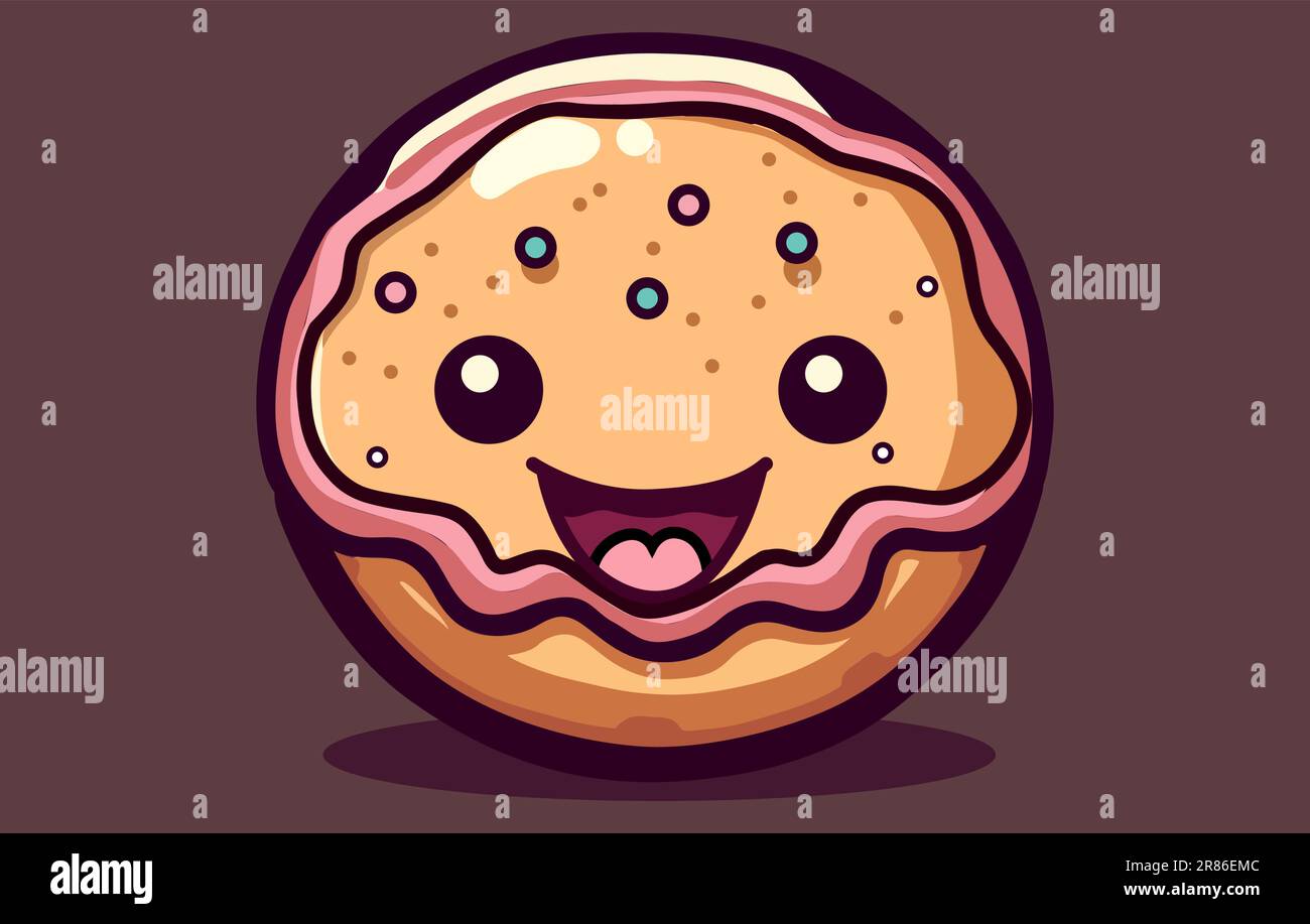 Cartoon Doughnuts With Faces 2