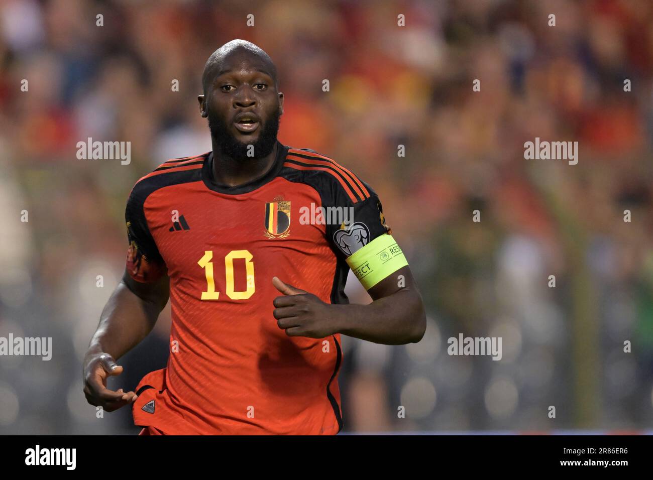 BRUSSELS - Romelu Lukaku of Belgium during the UEFA EURO 2024 ...