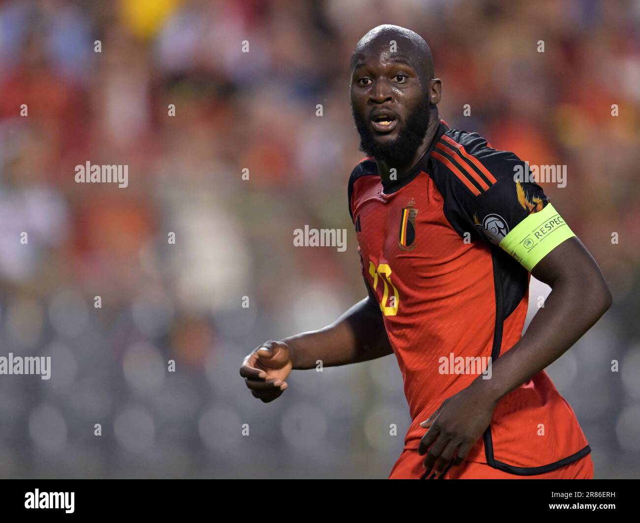 BRUSSELS - Romelu Lukaku of Belgium during the UEFA EURO 2024 ...