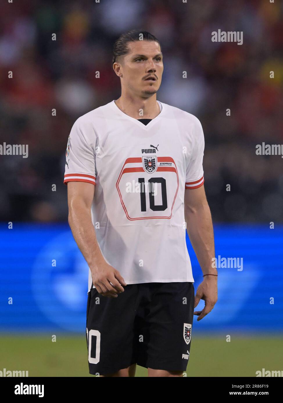 BRUSSELS - Marcel Sabitzer of Austria during the UEFA EURO 2024 ...