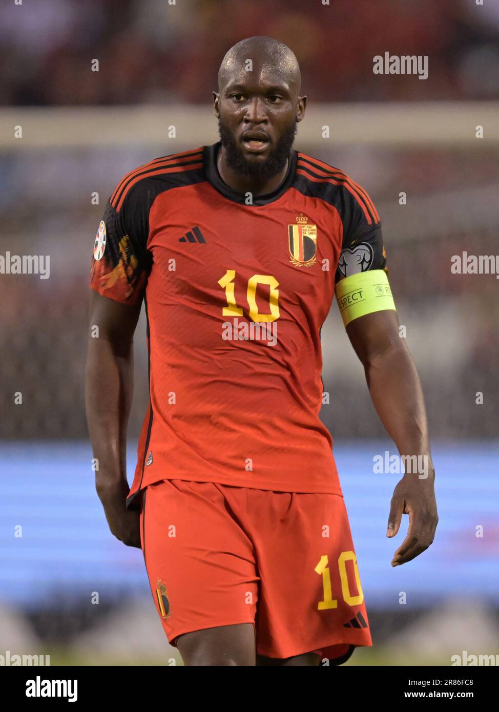 BRUSSELS - Romelu Lukaku of Belgium during the UEFA EURO 2024 ...