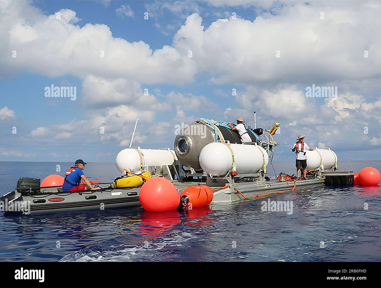 The Oceangate submersible "Titan". The United States Coast Guard is ...