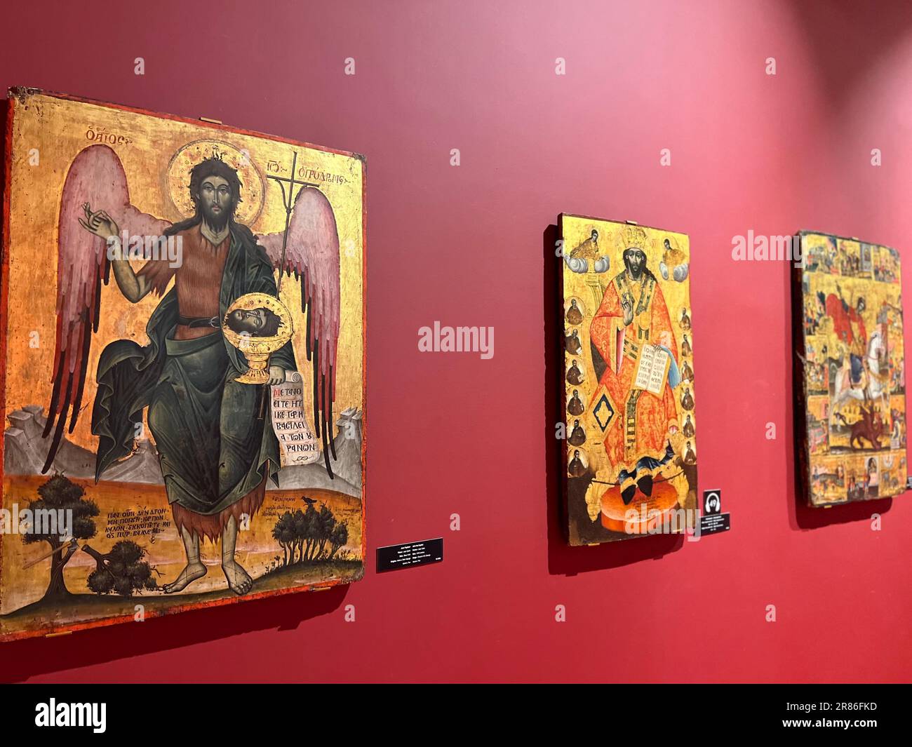 Exhibits of National Art Museum, of Medieval Art , Gothic style hall ...