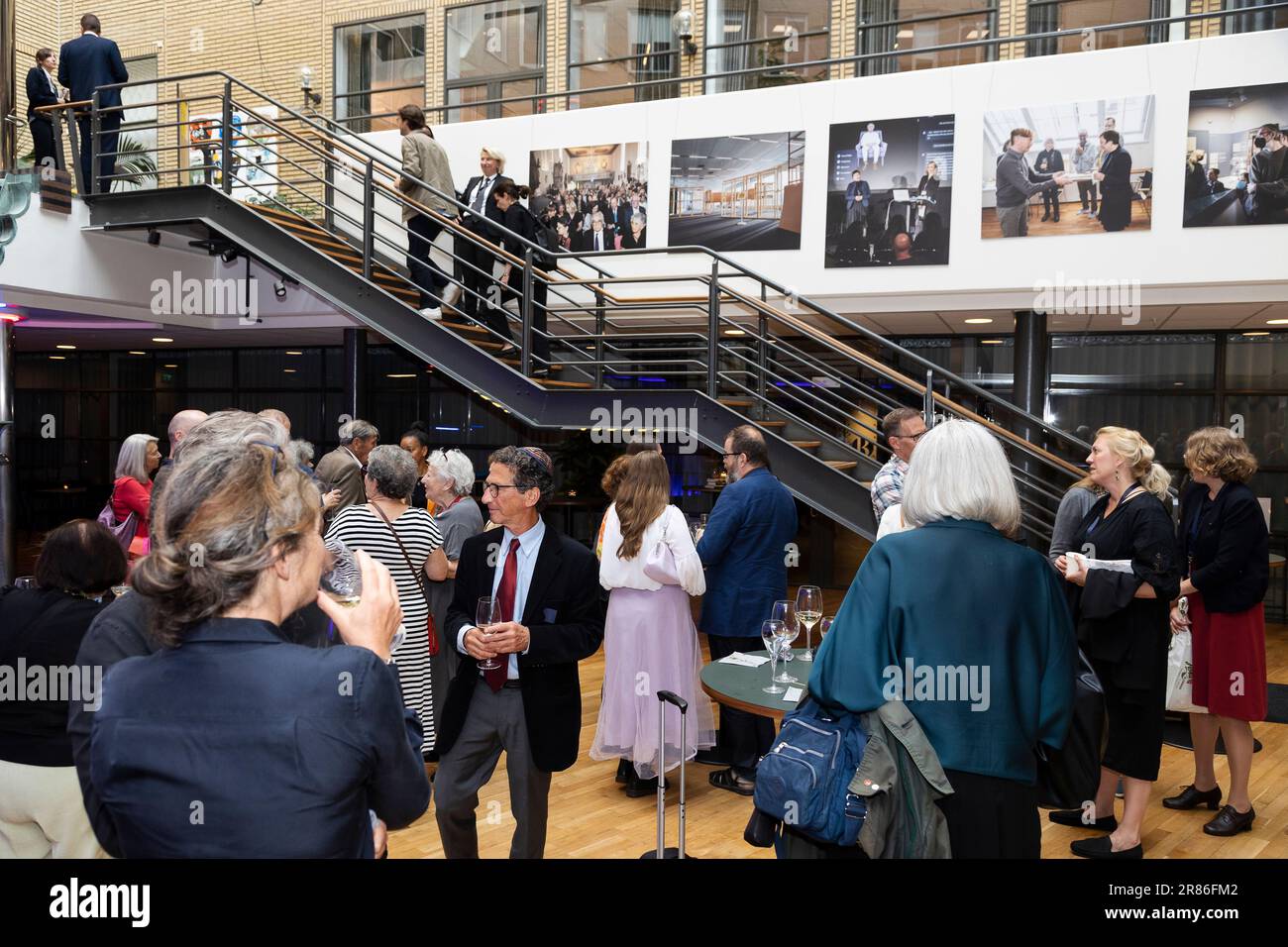 Stockholm, Sweden. 19th June, 2023. STOCKHOLM 20230619Guests mingle at ...