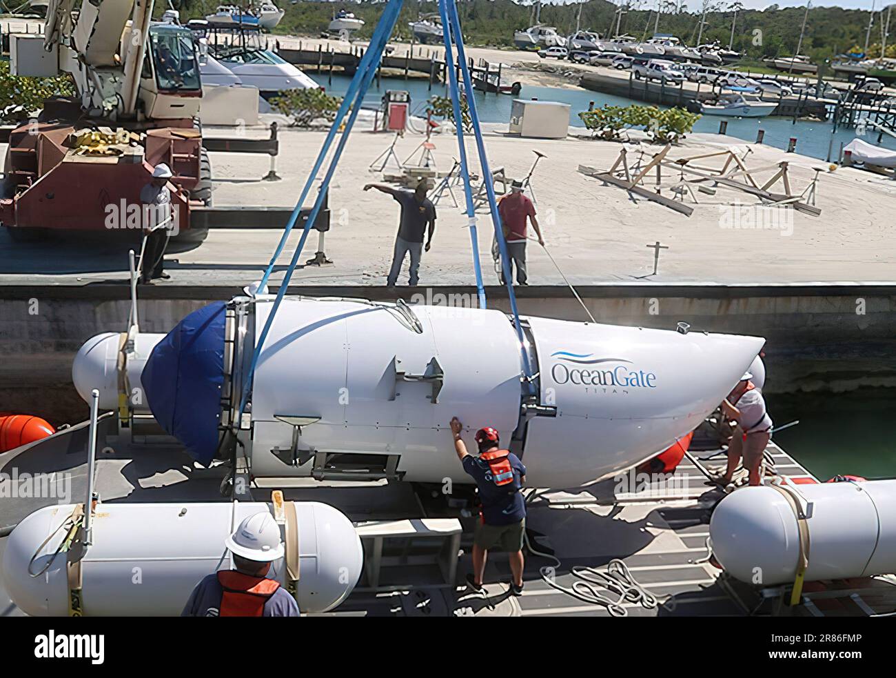 The Oceangate submersible "Titan". The United States Coast Guard is ...