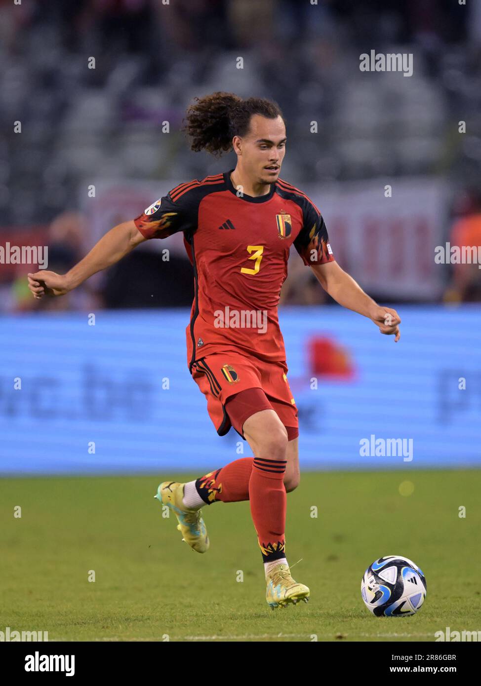 BRUSSELS - Arthur Theate of Belgium during the UEFA EURO 2024 ...