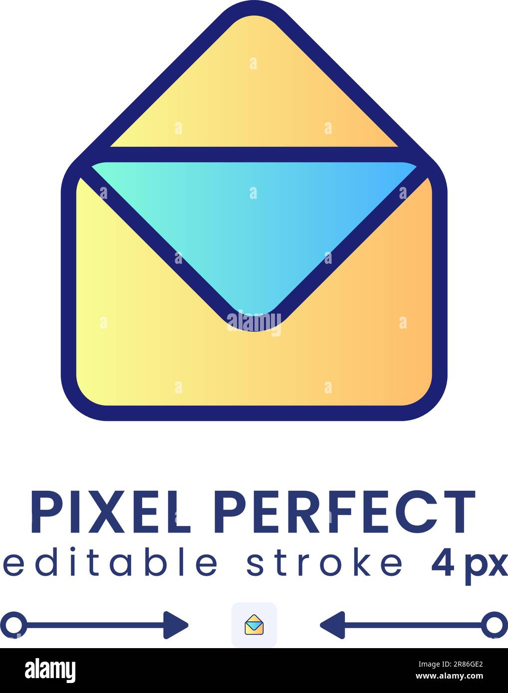 Email gradient fill desktop icon Stock Vector Image & Art - Alamy