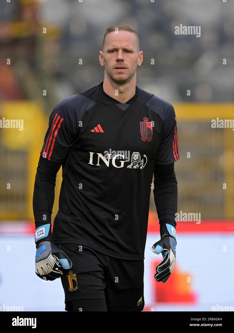 BRUSSELS - Belgium goalkeeper Matz Sels during the UEFA EURO 2024 ...