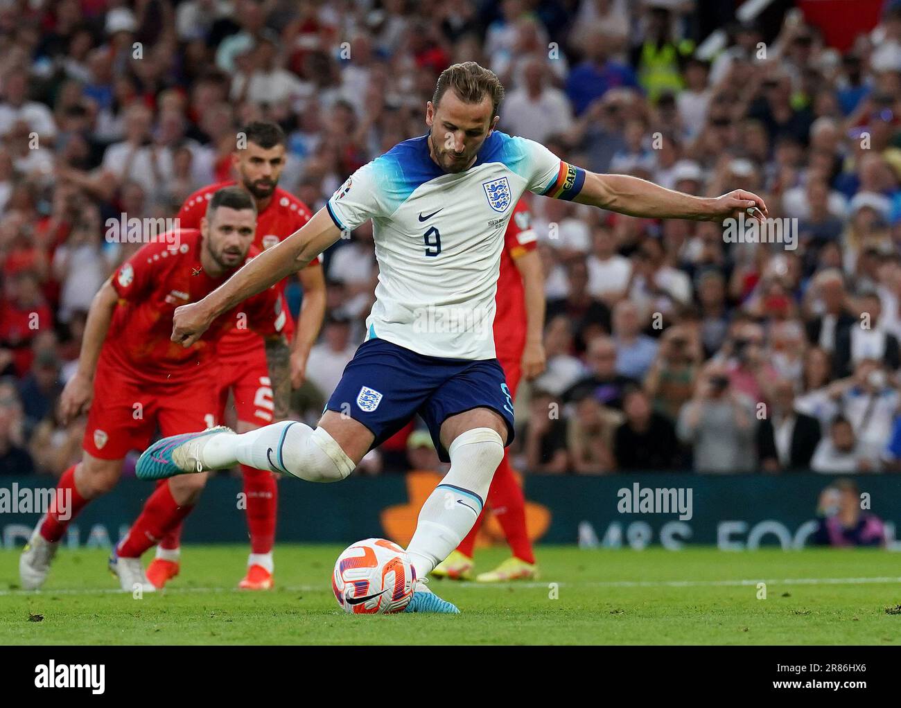 England's Harry Kane scores their side's seventh goal of the game from ...