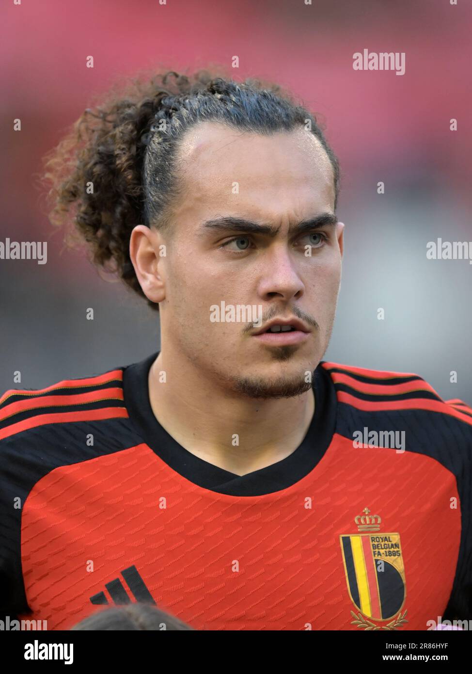 BRUSSELS - Arthur Theate of Belgium during the UEFA EURO 2024 ...