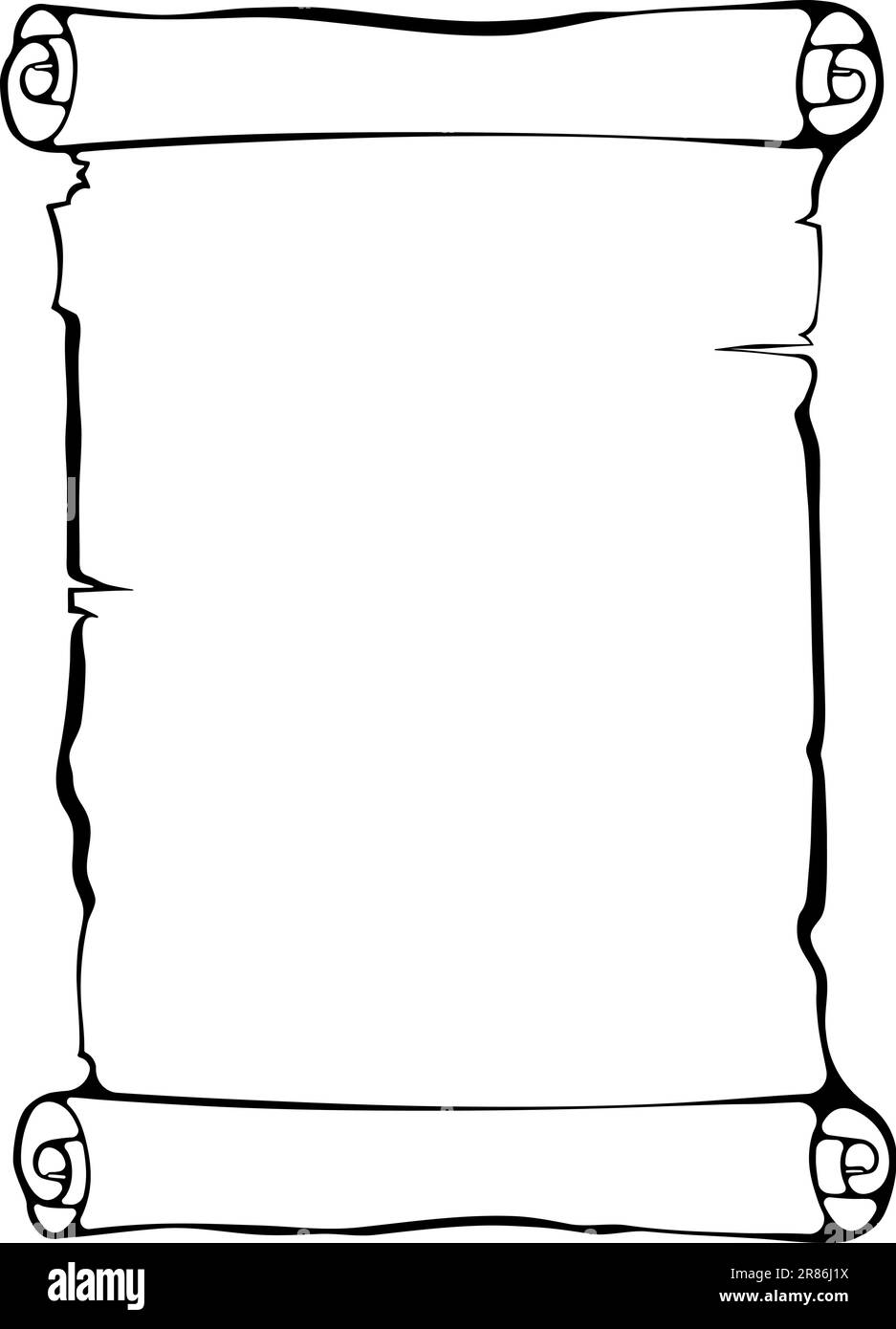 Unrolled vector vectors hi-res stock photography and images - Alamy