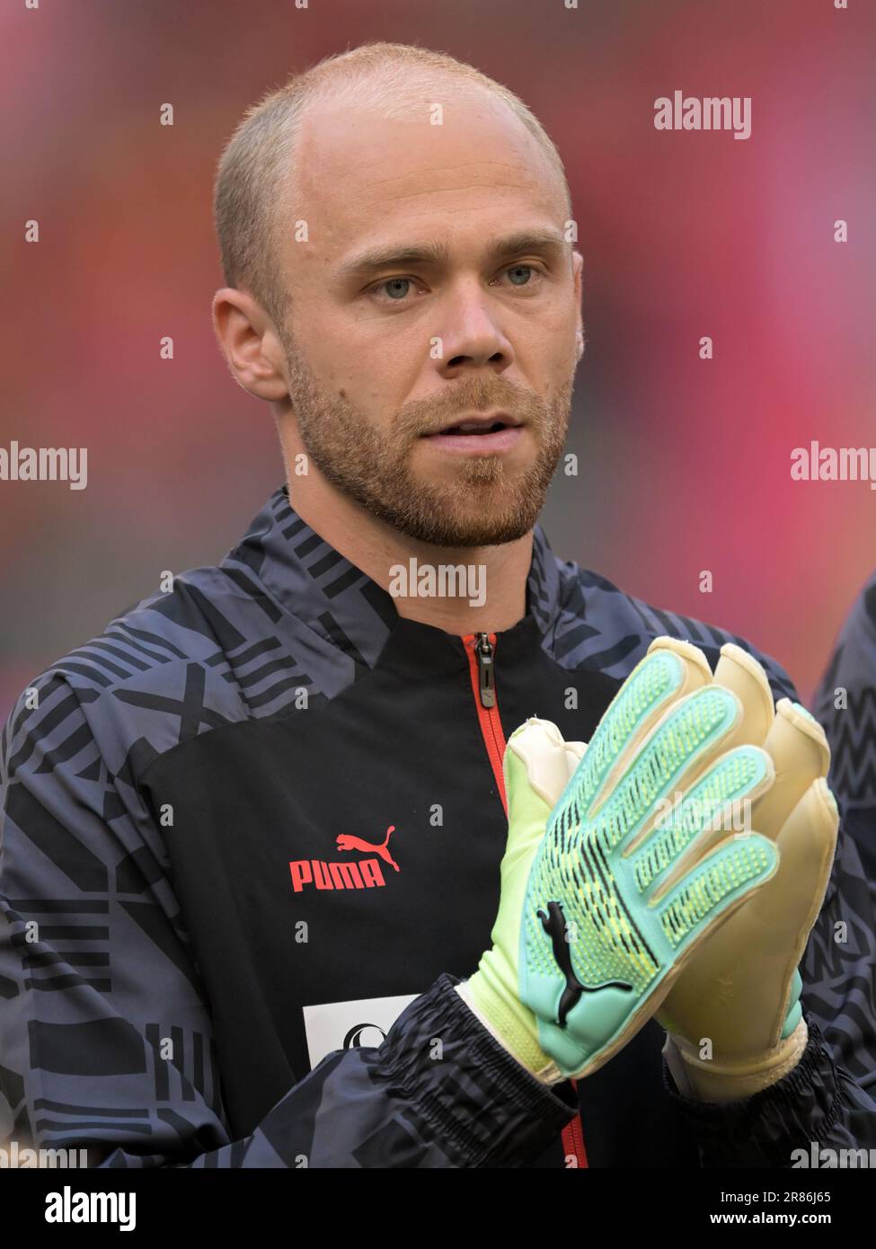 BRUSSELS - Austria goalkeeper Alexander Schlager during the UEFA EURO ...