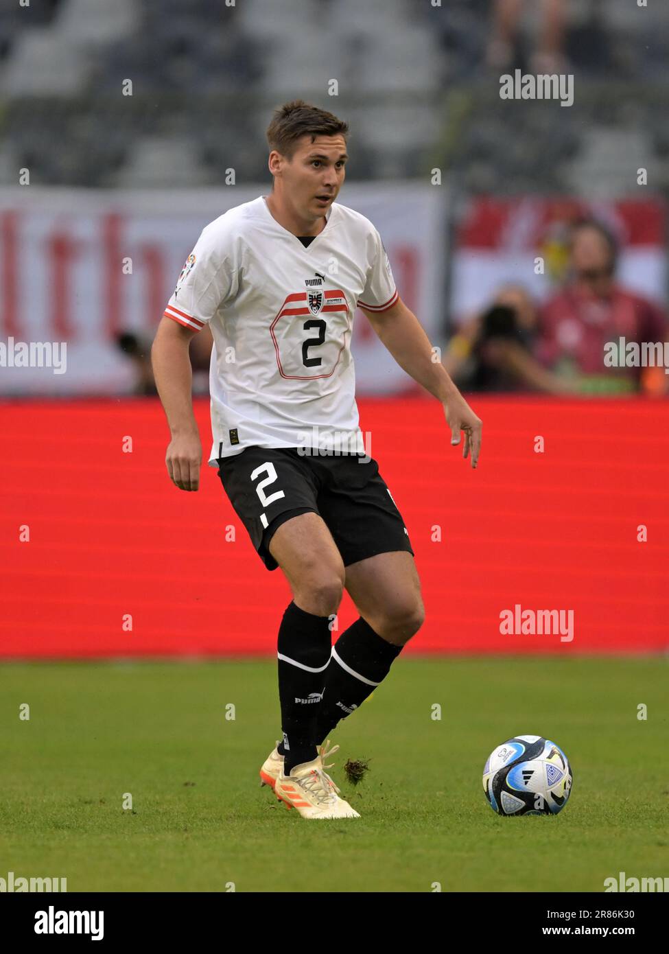 BRUSSELS - Maximilian Wober of Austria during the UEFA EURO 2024 ...