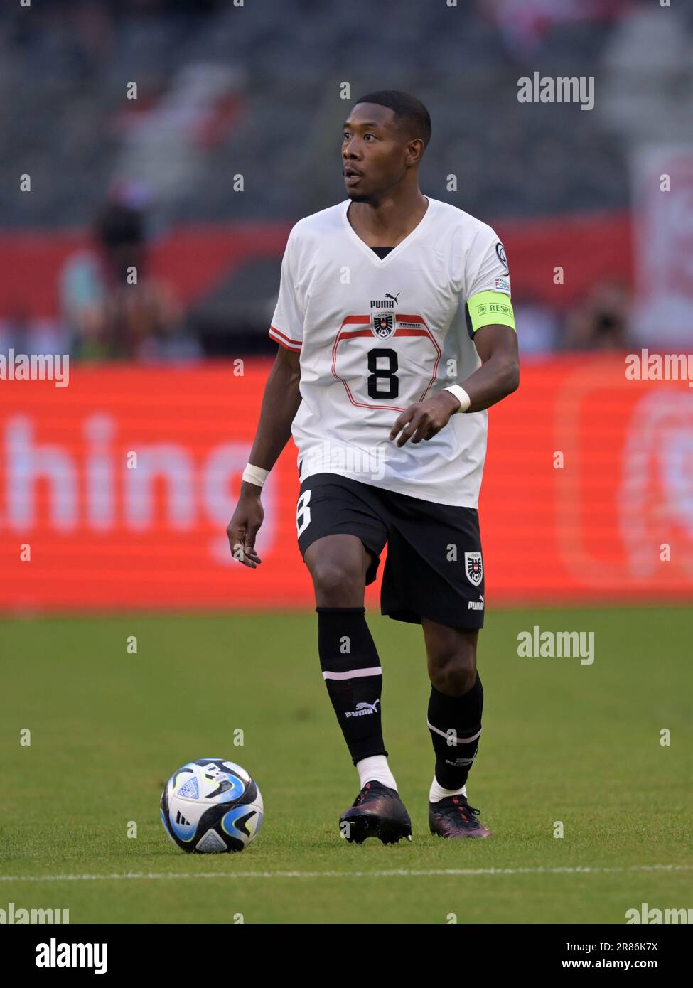 BRUSSELS - David Alaba of Austria during the UEFA EURO 2024 qualifying ...