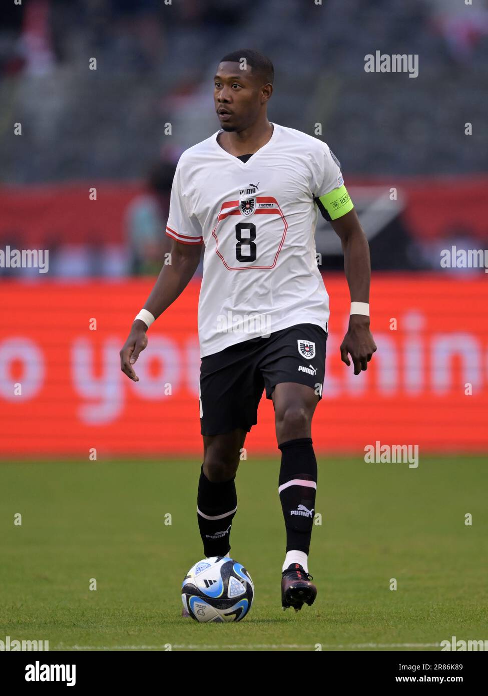 BRUSSELS - David Alaba of Austria during the UEFA EURO 2024 qualifying ...
