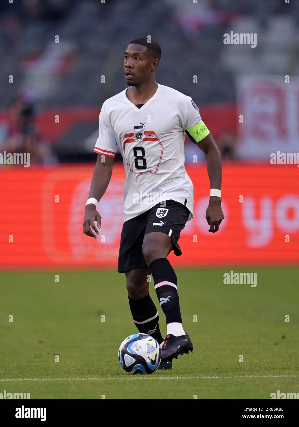 BRUSSELS - David Alaba of Austria during the UEFA EURO 2024 qualifying ...