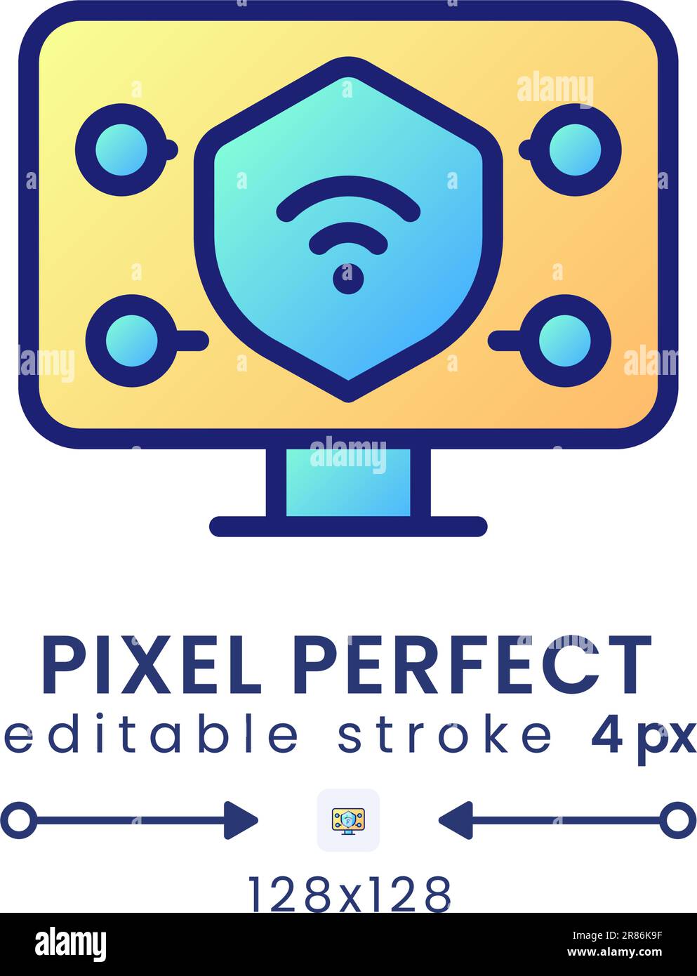 Endpoint security gradient fill desktop icon Stock Vector Image & Art ... Endpoint security gradient fill desktop icon Stock Vector Image & Art ...
