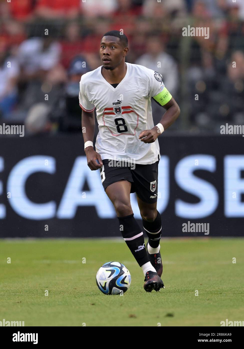 BRUSSELS - David Alaba of Austria during the UEFA EURO 2024 qualifying ...