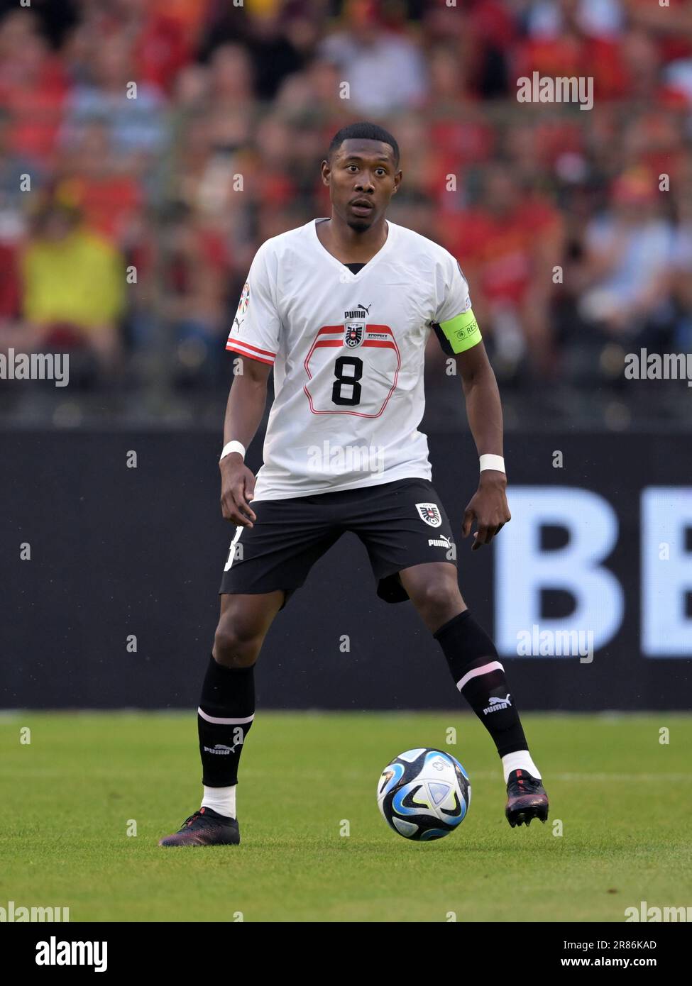 BRUSSELS - David Alaba of Austria during the UEFA EURO 2024 qualifying ...