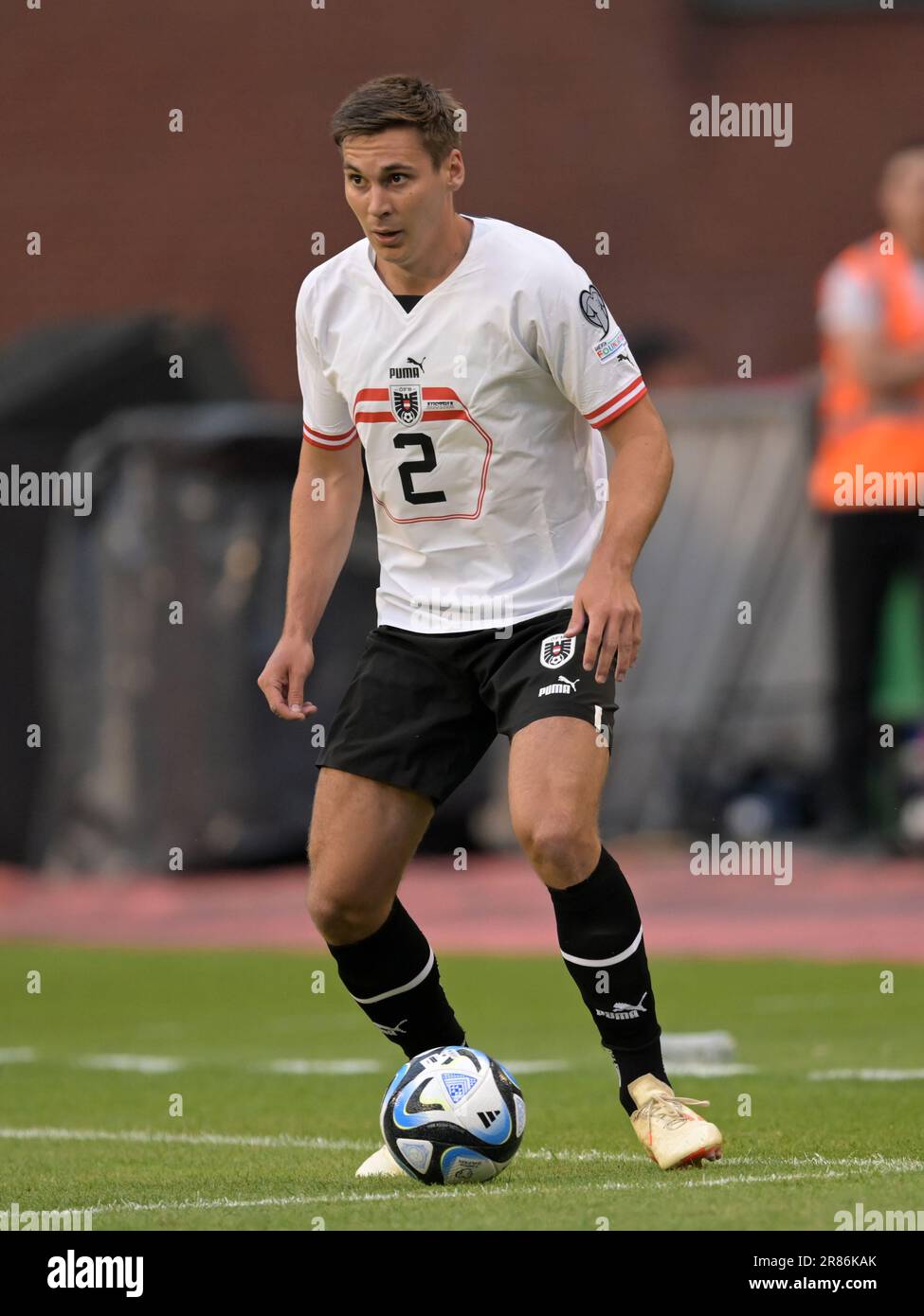 BRUSSELS - Maximilian Wober of Austria during the UEFA EURO 2024 ...