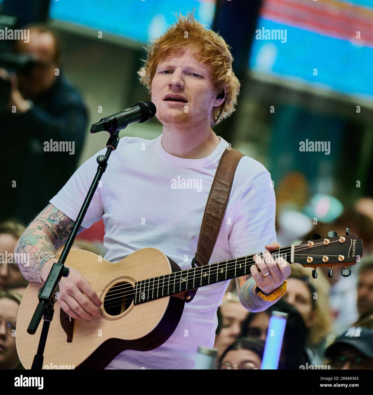 NEW YORK, NY, USA - JUNE 06, 2023: Ed Sheeran Performs on NBC's "Today ...