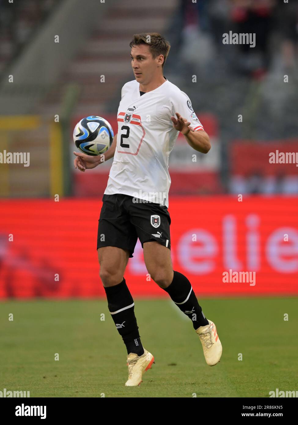 BRUSSELS - Maximilian Wober of Austria during the UEFA EURO 2024 ...