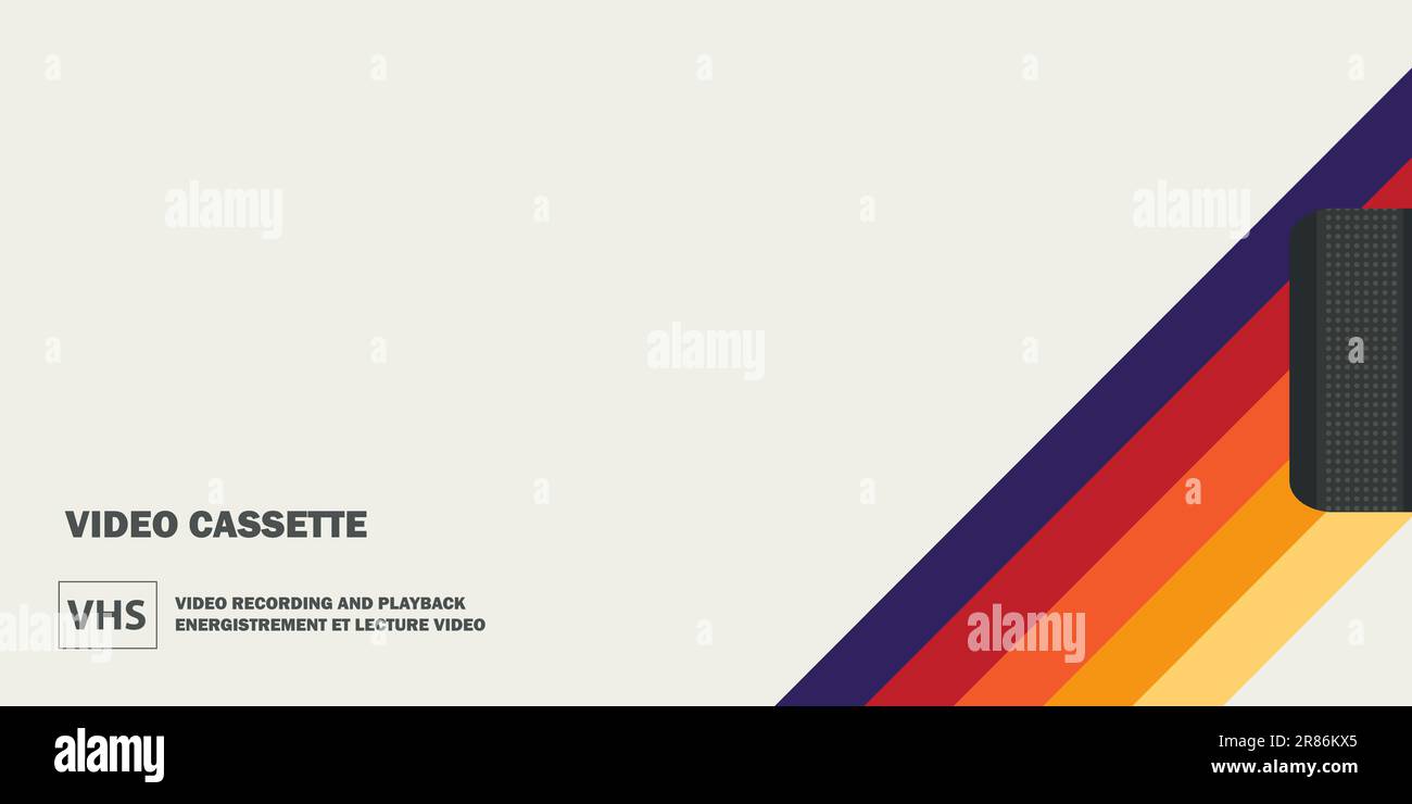 Old video cassette background. Old school and back to 90s concept ...