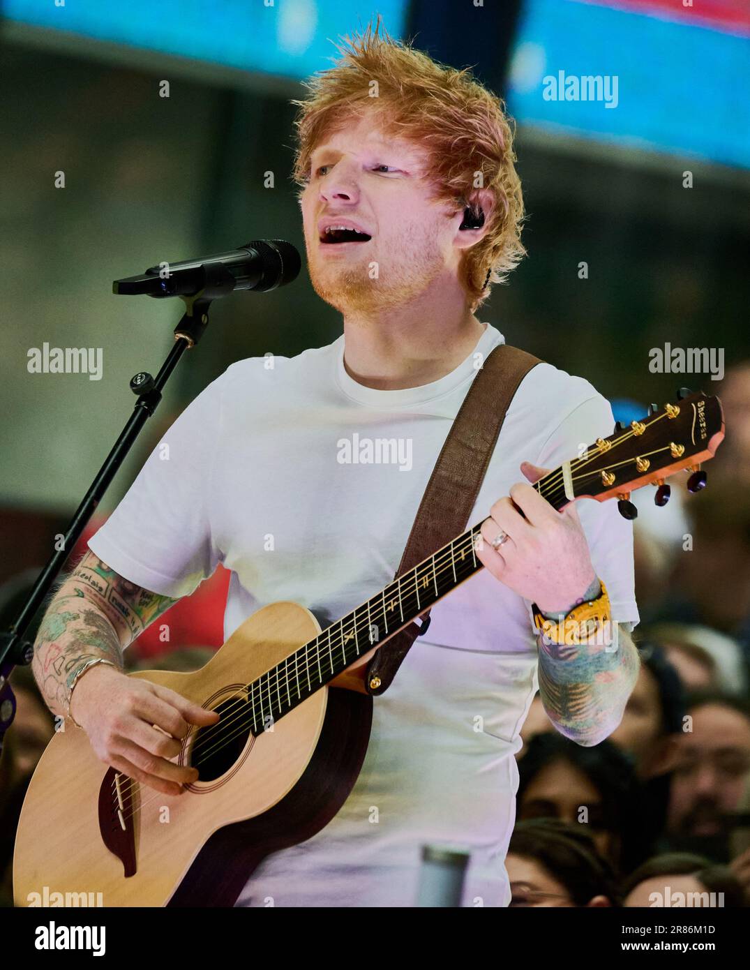 NEW YORK, NY, USA - JUNE 06, 2023: Ed Sheeran Performs on NBC's "Today ...