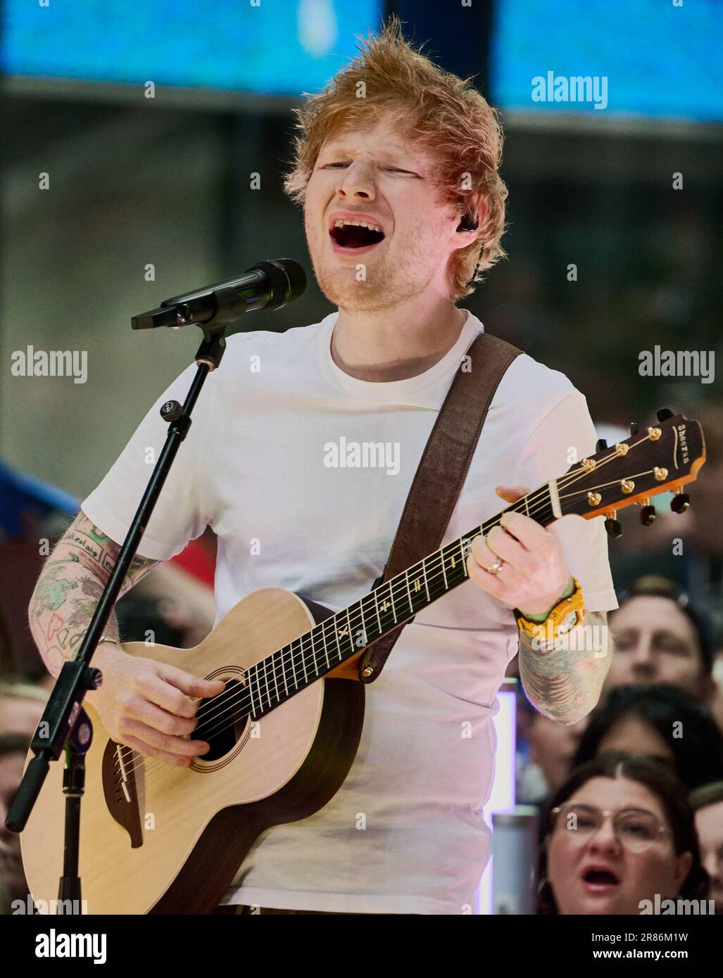 NEW YORK, NY, USA - JUNE 06, 2023: Ed Sheeran Performs on NBC's "Today ...