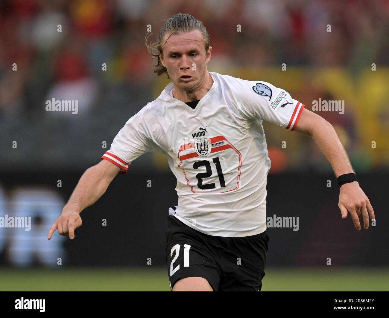 BRUSSELS - Patrick Wimmer of Austria during the UEFA EURO 2024 ...
