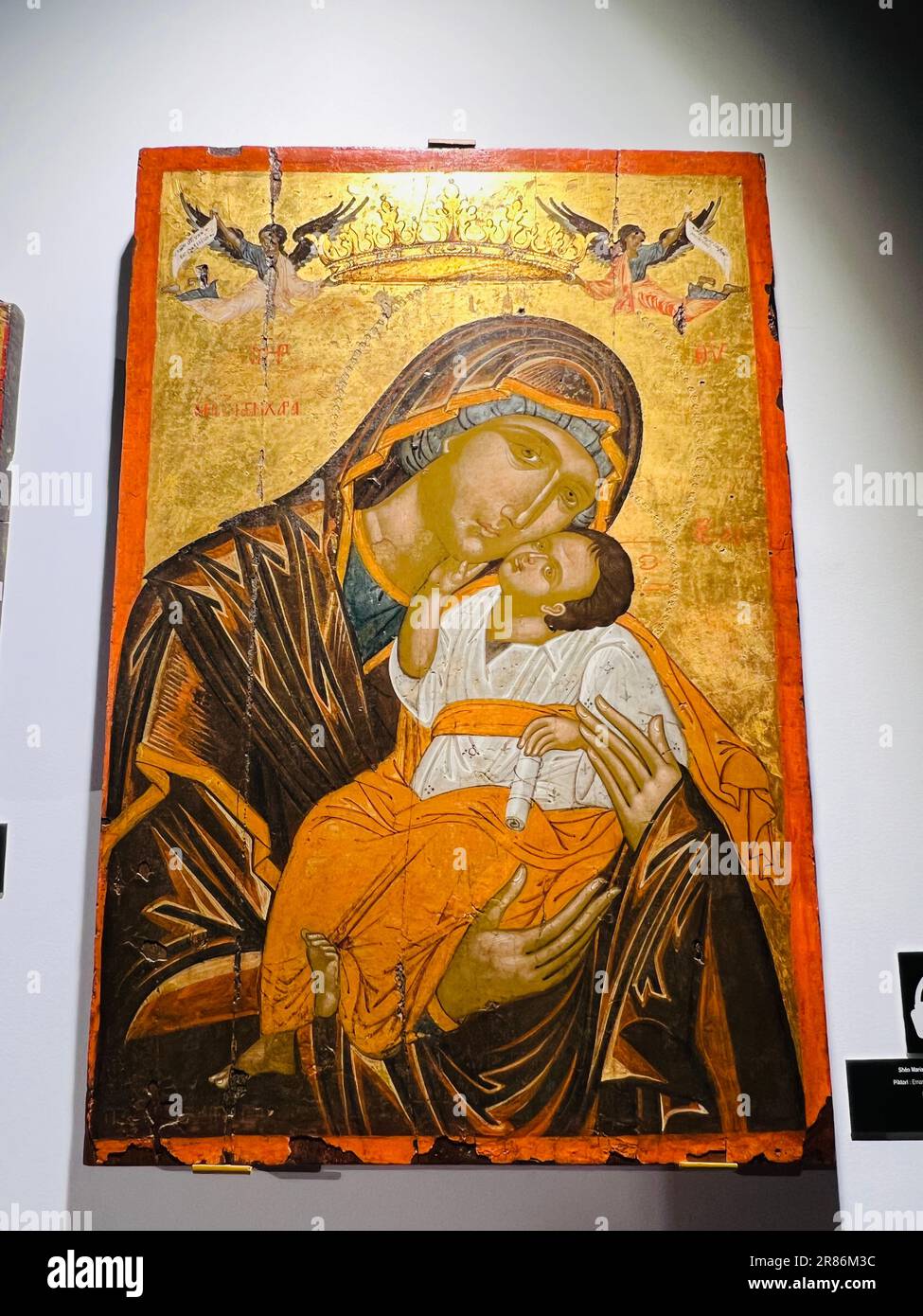 Exhibits of National Art Museum, of Medieval Art , Gothic style hall ...