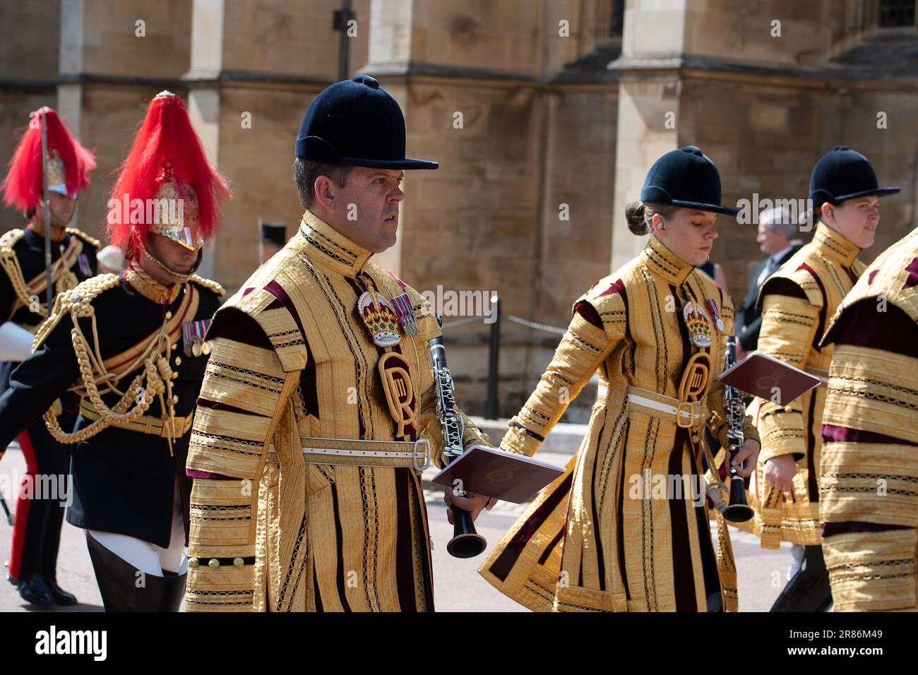 Windsor, Berkshire, UK. 19th June, 2023. The Household Cavalry Band. It ...