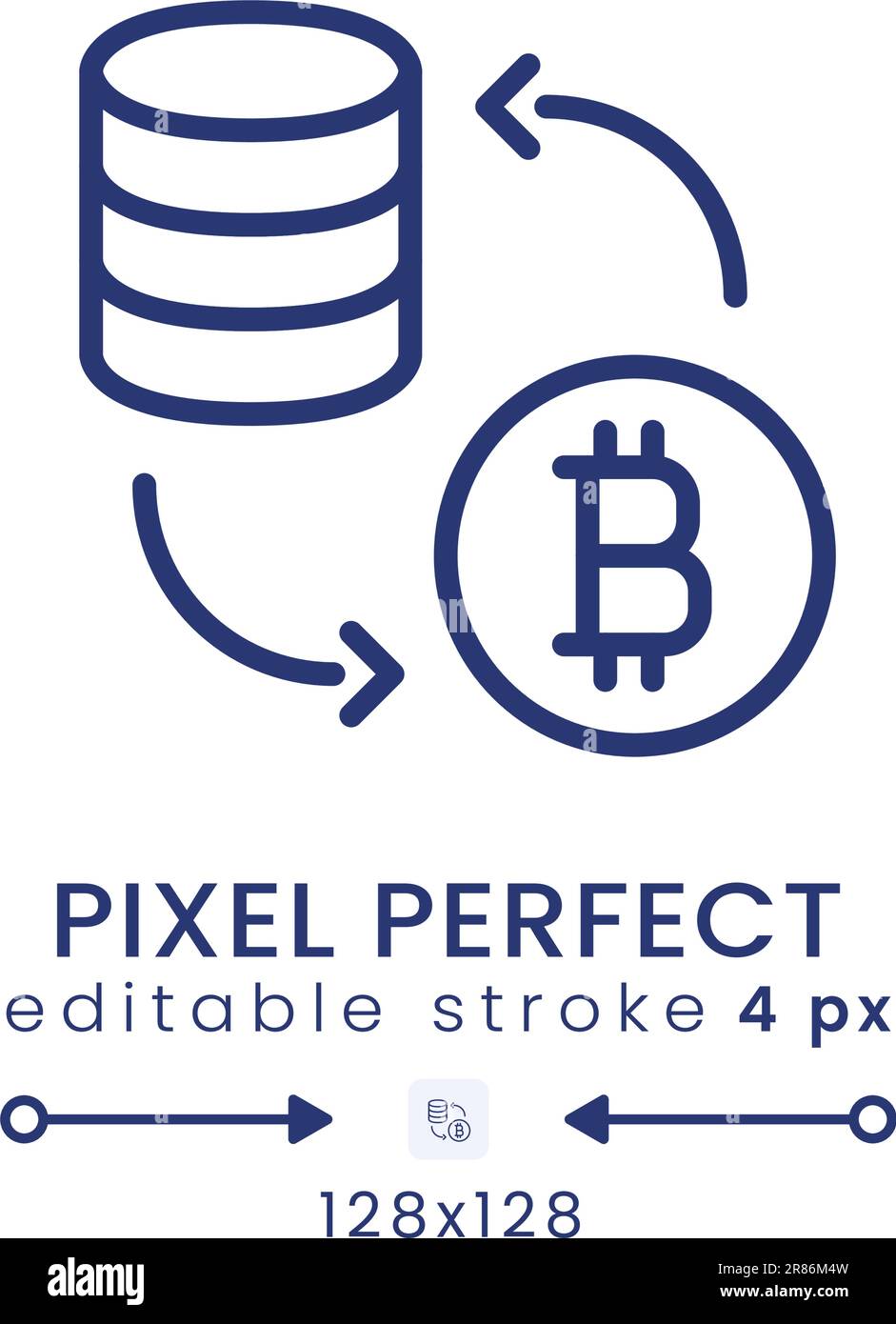 Tokenization linear desktop icon Stock Vector Image & Art - Alamy