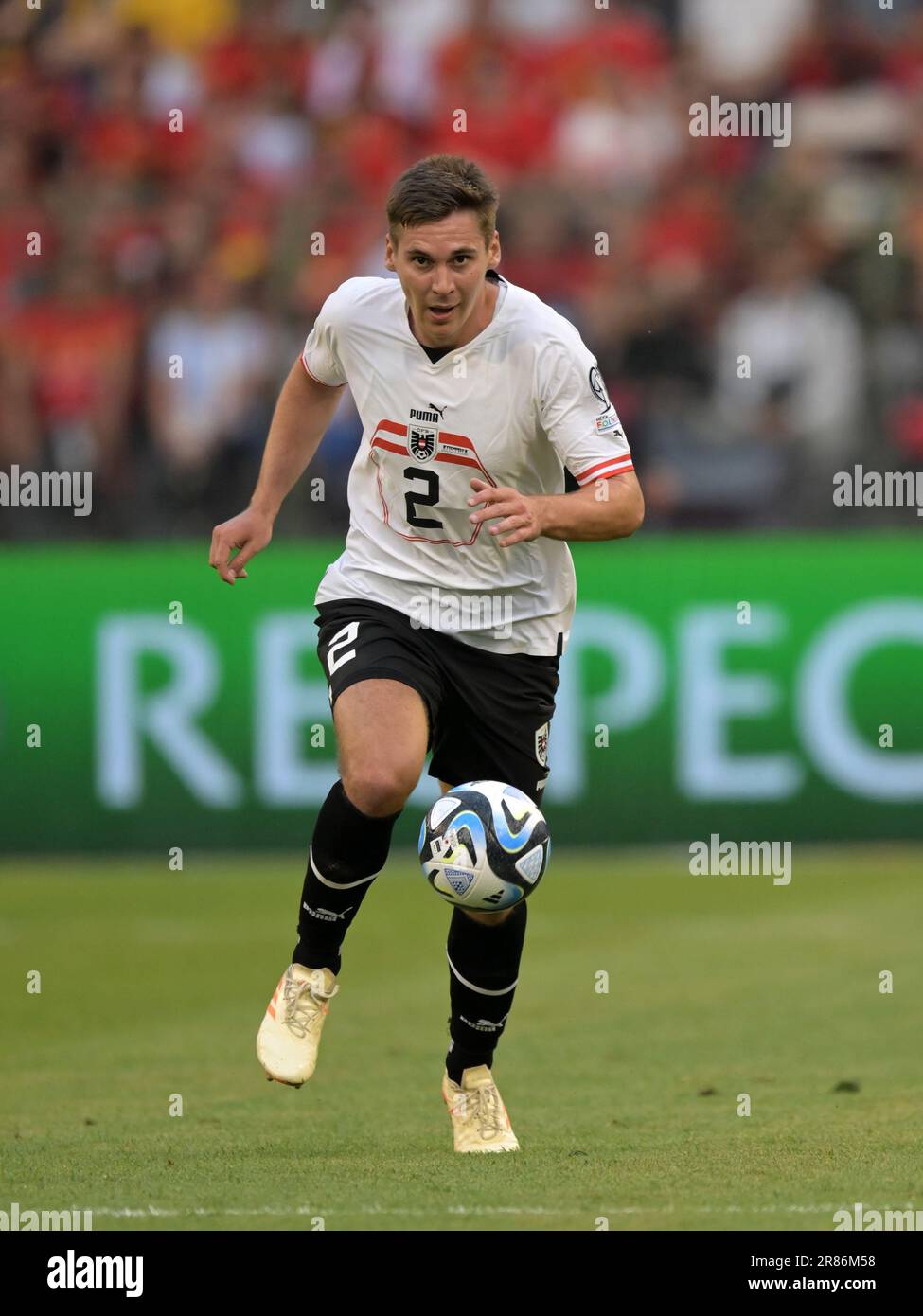 BRUSSELS - Maximilian Wober of Austria during the UEFA EURO 2024 ...
