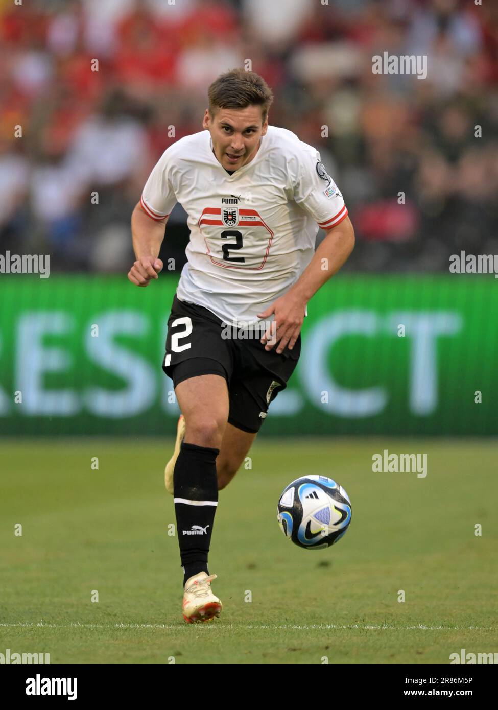 BRUSSELS - Maximilian Wober of Austria during the UEFA EURO 2024 ...
