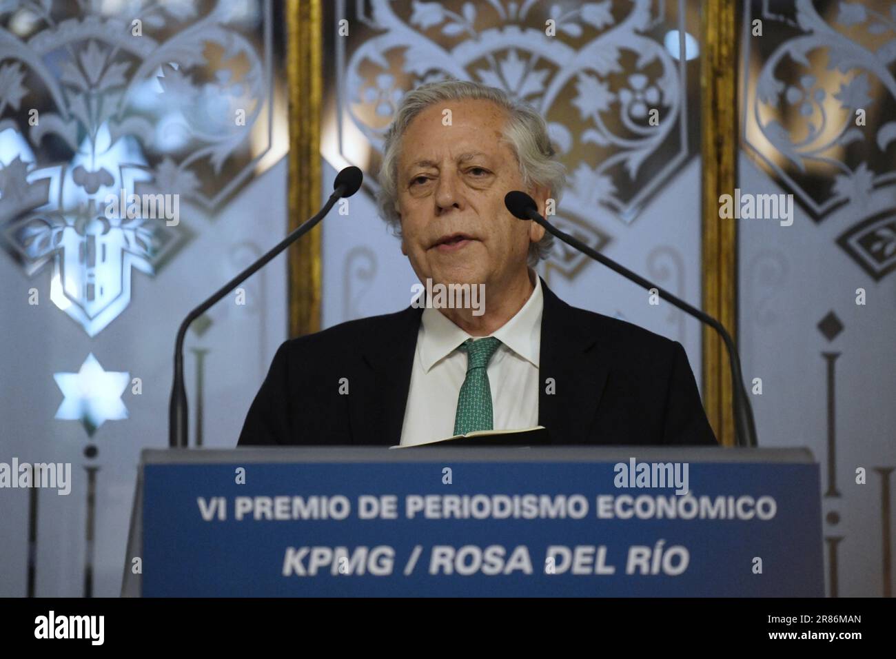 Journalist Miguel Ángel Aguilar speaks during the presentation of the ...