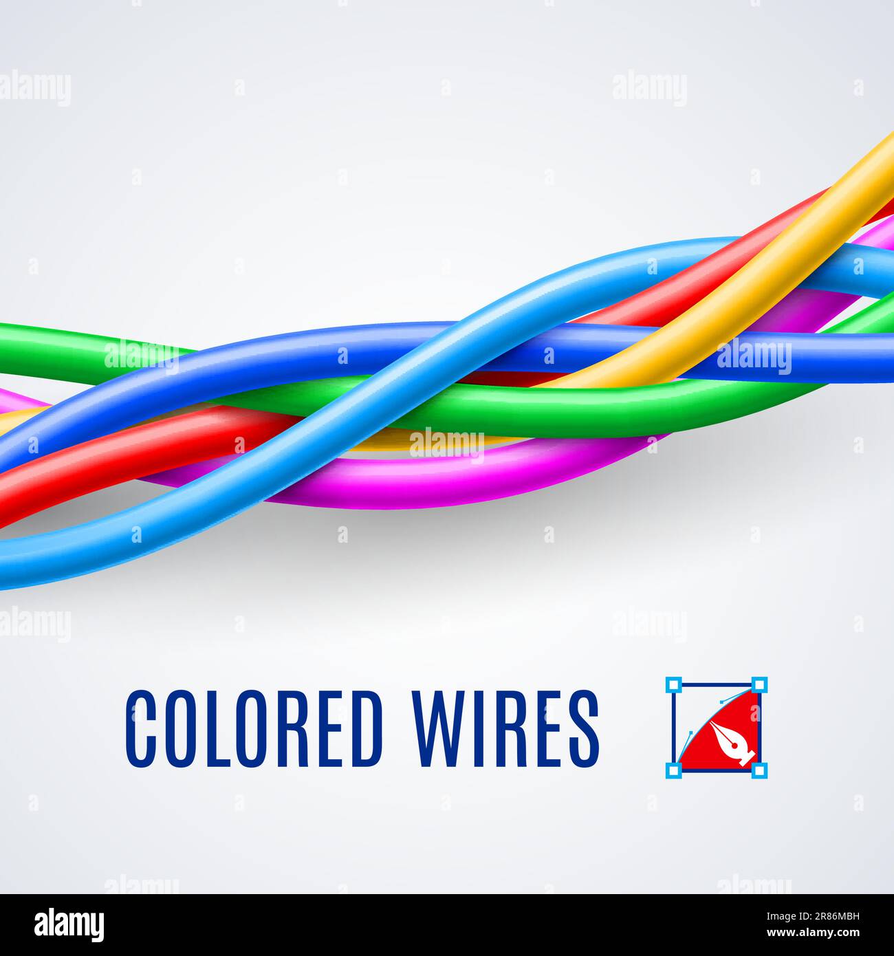 Electrical wires and cables Stock Vector Images - Alamy