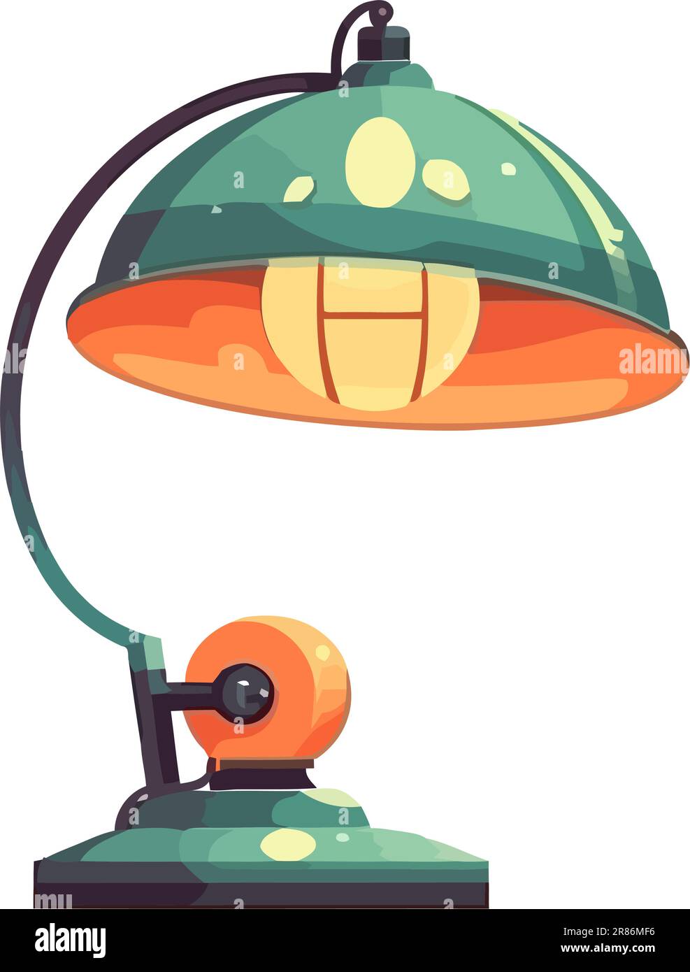 Vector cartoon lamp light decoration isolated Stock Vector Image & Art ...