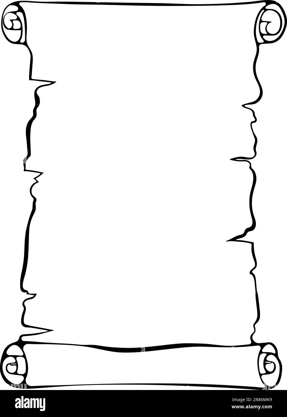 Scroll Outline Template