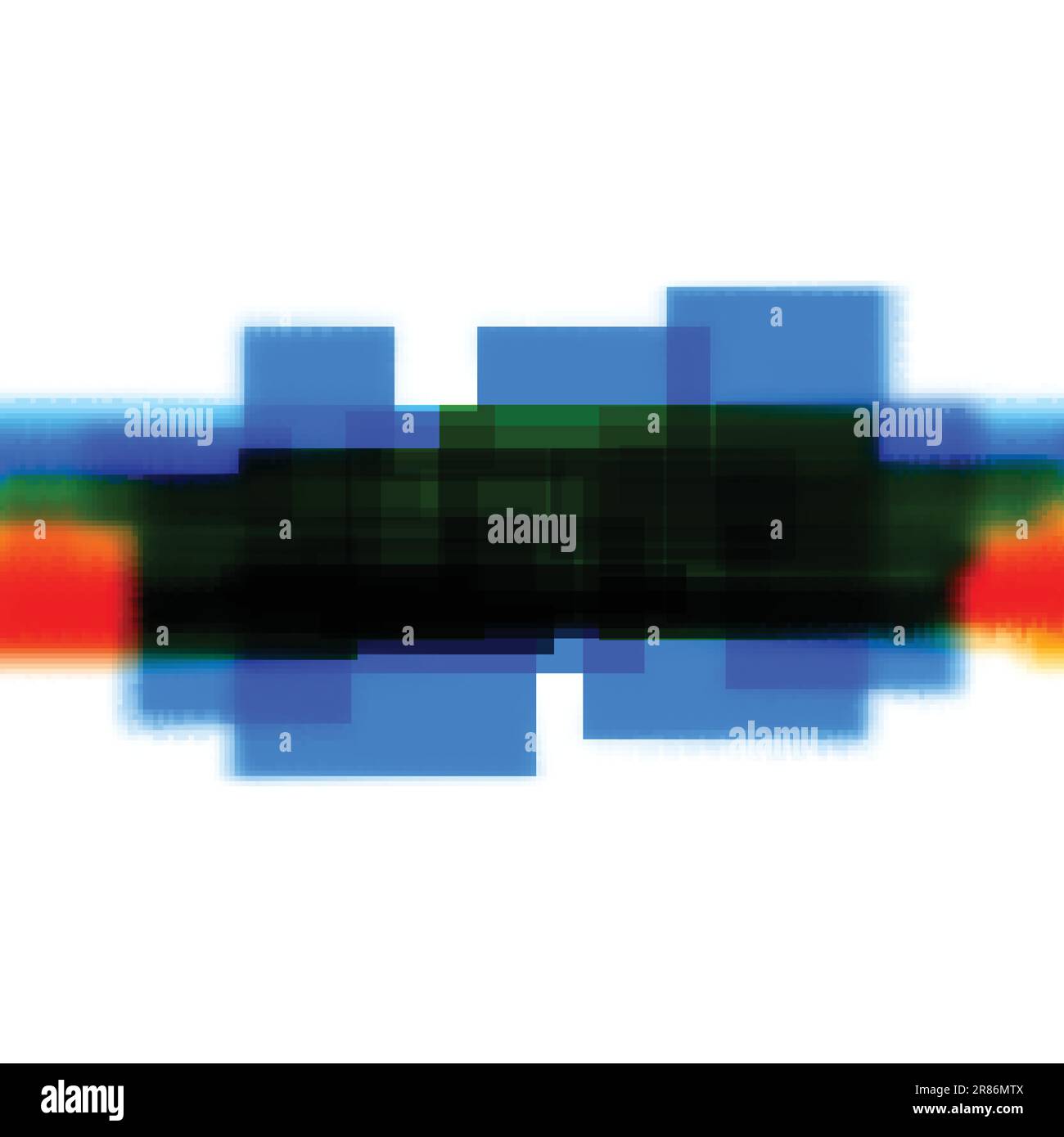 Vector background with blue lines and blurred edge Stock Vector Image ...