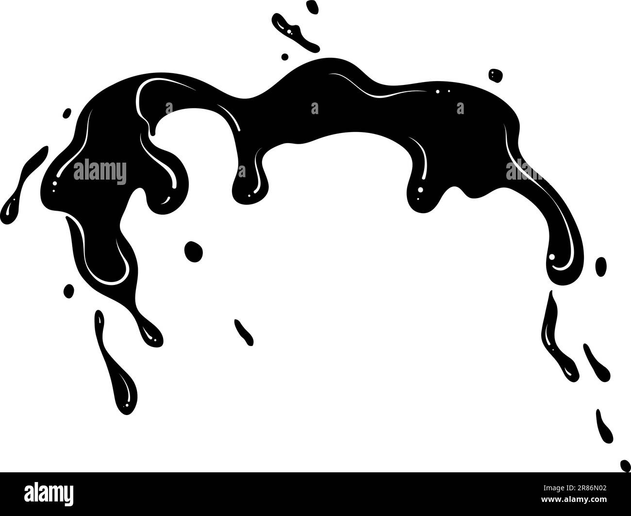 Liquid splash silhouette Stock Vector Image & Art - Alamy