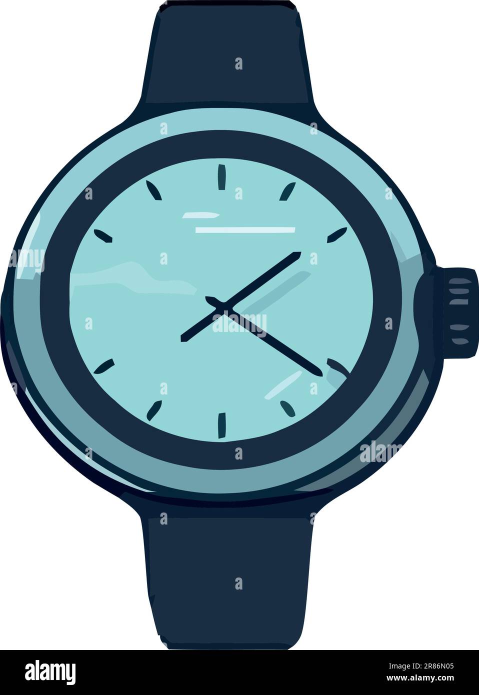 Modern countdown on elegant wristwatch Stock Vector Image & Art - Alamy