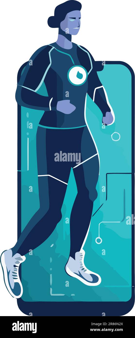 smartphone app sport activity Stock Vector Image & Art - Alamy