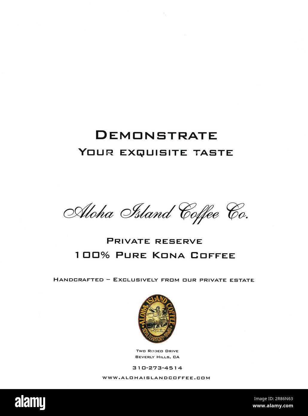 Aloha island coffee company hi-res stock photography and images - Alamy