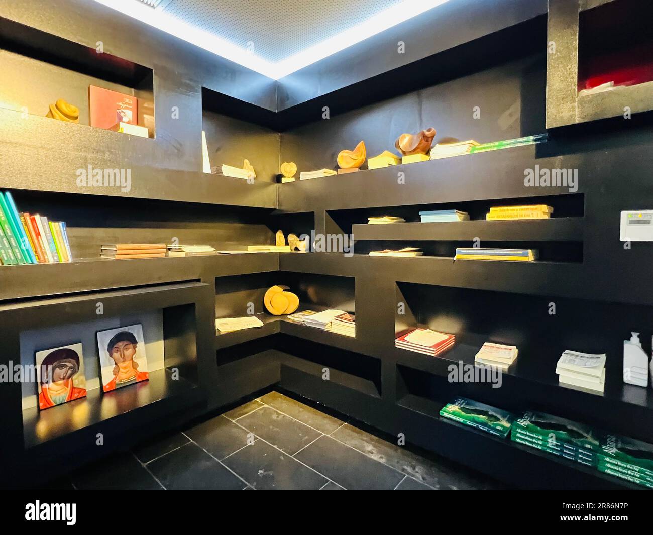 Exhibits of National Art Museum, of Medieval Art , Gothic style hall ...