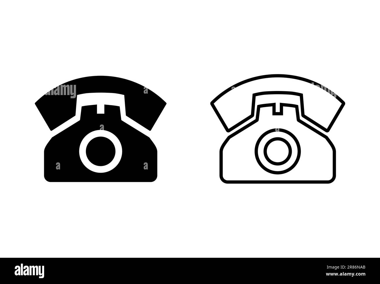 Telephone icon set. phone icon vector Stock Vector Image & Art - Alamy